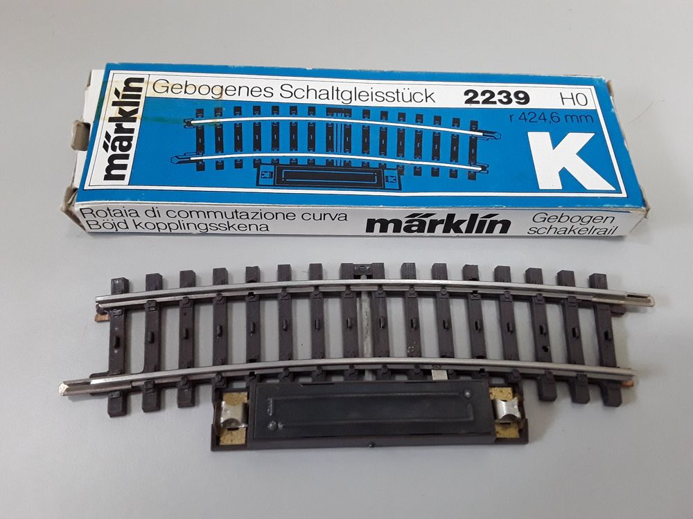 Märklin K Gleis 2299 / 2239 _ 2 x Schaltgleisstück _ Spur H0 | Kaufen auf Ricardo