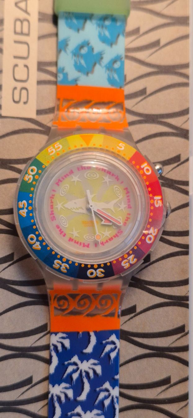 Swatch Scuba Loomi "Mind The Shark" - SDK-902 (Neu und originalverpackt ...