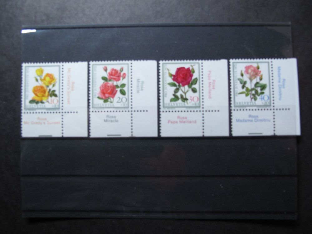 PJ 1972 Rosen Mit Eckrand ** (Gebraucht) in Wil SG für CHF 1.5 – mit ...