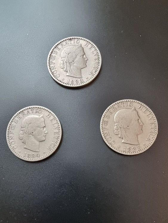 Münz 20 Rappen 1883 , 1884 , 1885 | Kaufen auf Ricardo