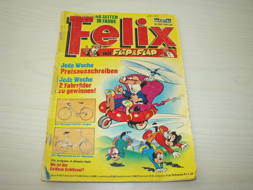 Felix mit Flip & Flap Heft Nr. 928 von 1976 | Kaufen auf Ricardo