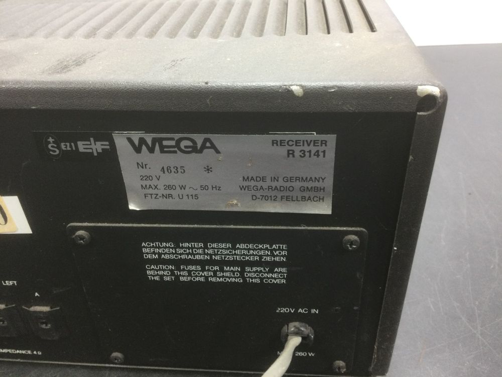 Gebrauchter Wega Receiver mit Radio R 3141 | Kaufen auf Ricardo