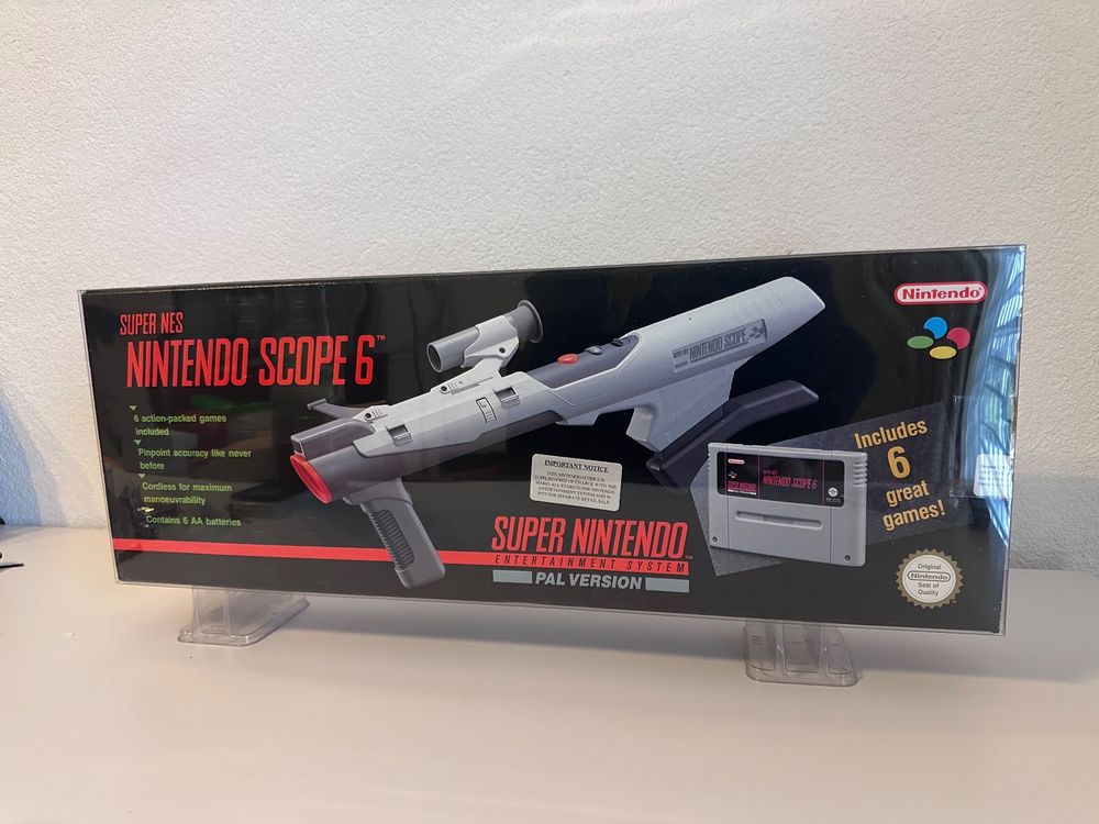 Nintendo Snes Scope 6 neu sehr selten mit Ovp ab 1.- (Neu (gemäss ...