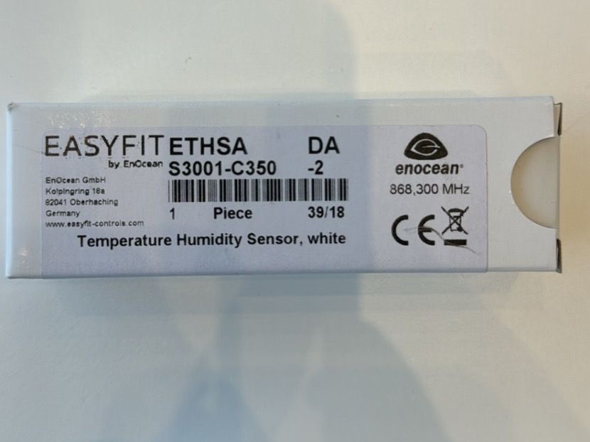 Easyfit EnOcean ETHSA S3001-C350 Temperature Humidity Sensor (Neu und ...