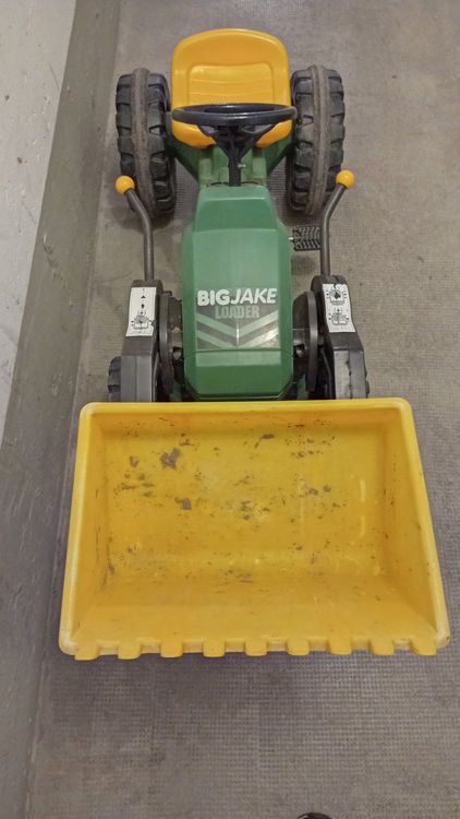 Kindertrettraktor Big Jake Loader mit Schaufel und Anhänger (Gebraucht ...