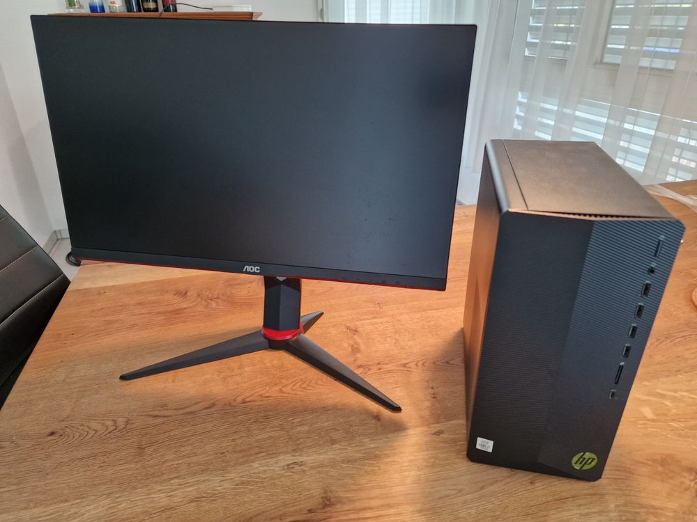 HP Pavilion Gaming mit 24" AOC Monitor (Gebraucht) in Münchenbuchsee ...