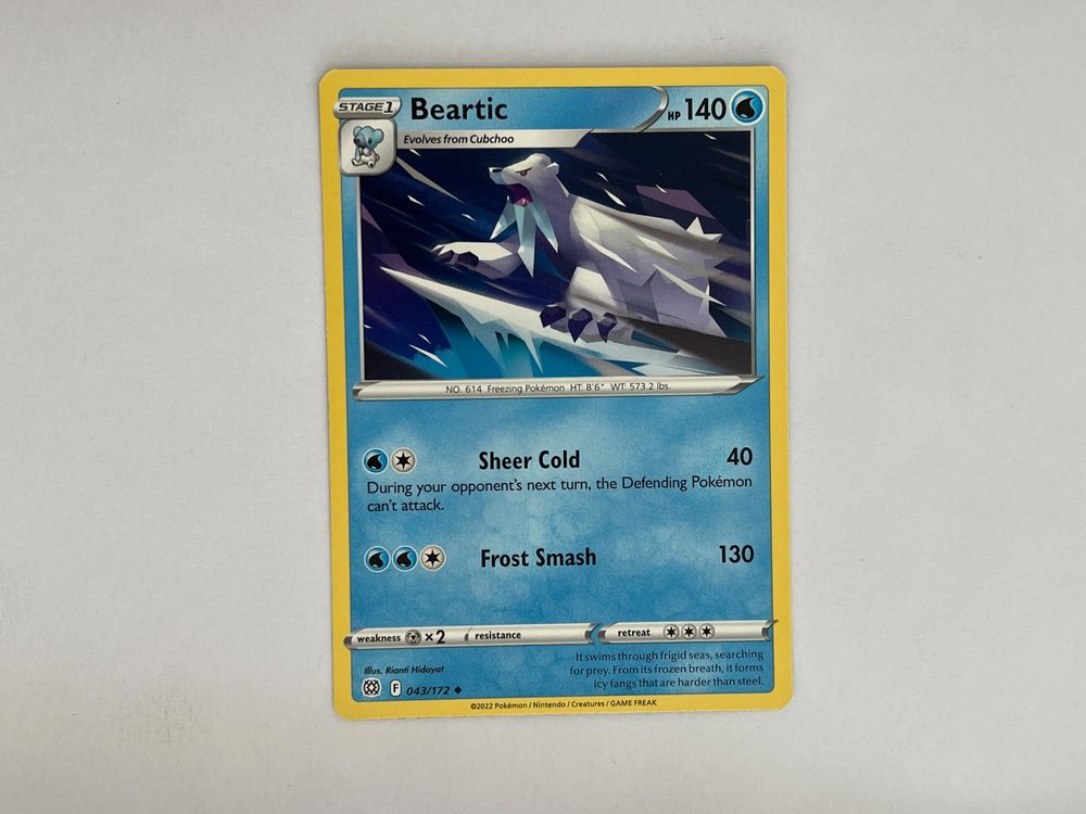 Pokemon Beartic 043/172 (Gebraucht) in Oberegg für CHF 0.2 – mit ...