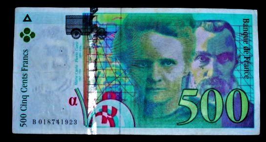 Cinq Cents Francs - Banque de France 1994 - B018741923 (Gebraucht) in ...