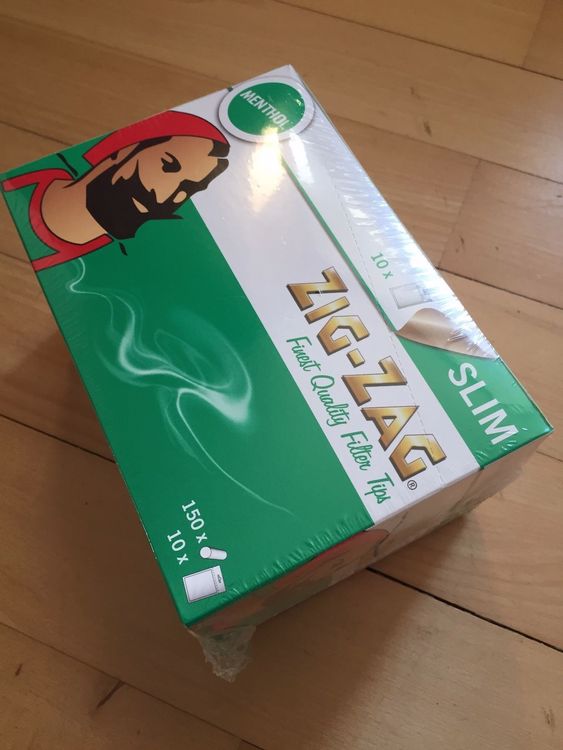 ZigZag Slim Filter Menthol 10 x 150 Stk. | Kaufen auf Ricardo