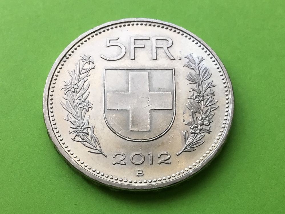 5 Franken 2012 Unzirkuliert (Neu (gemäss Beschreibung)) in St. Margrethen SG für CHF 8 – mit ...