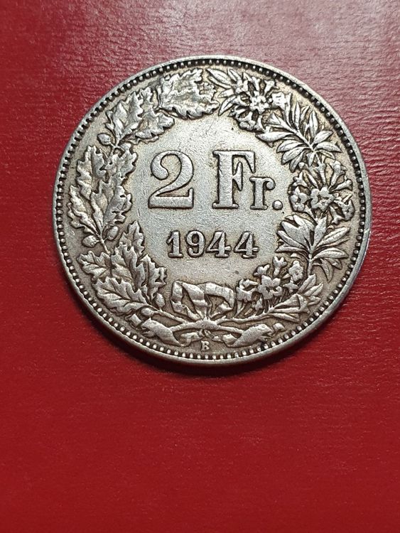 Schweizer Silbermünze Fr. 2.00, J. 1944 (Gebraucht) in Winterthur für CHF 6 – mit Lieferung auf ...