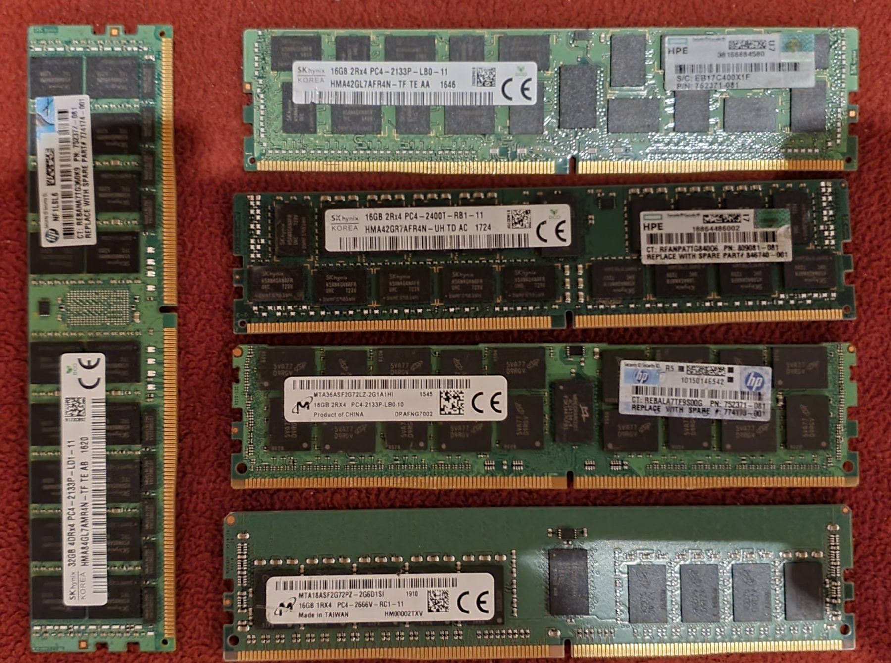 RAM Riegel 96GB DDR4 (verschiedene) für PC/Server (Defekt) in Schangnau ...