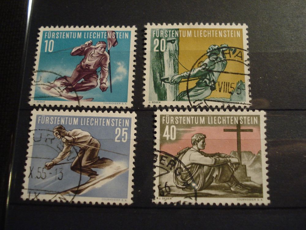 Liechtenstein, Satz 1955, Sport 1, sauber o (Gebraucht) in Niederwil AG für CHF 2.1 – mit ...