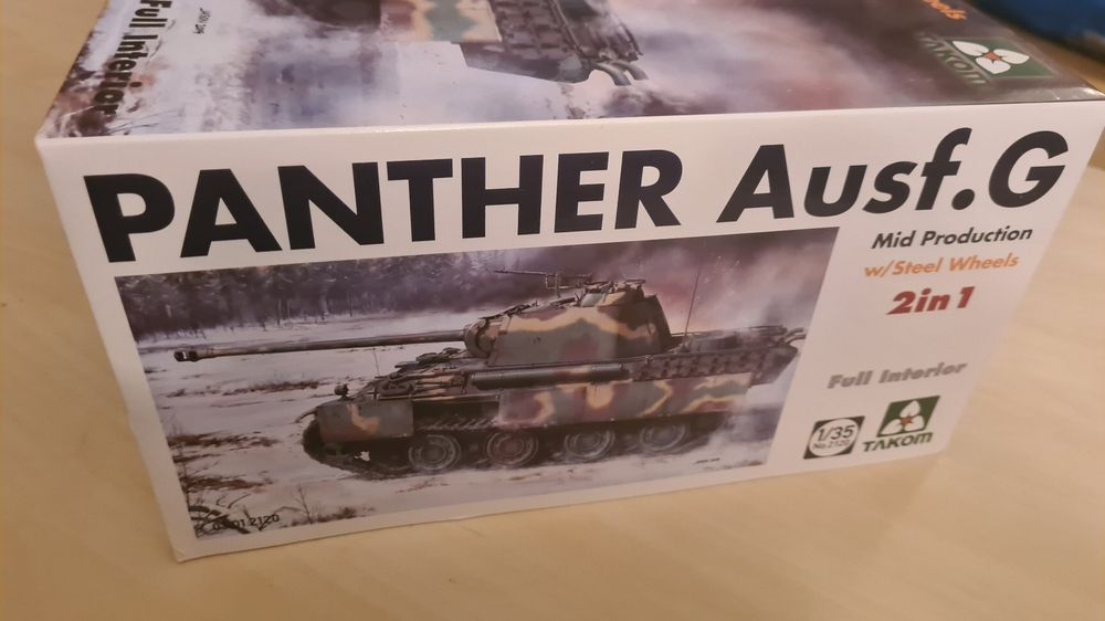 1:35 Panther Ausf. G mid steel wheel interior kit Takom 2120 (Neu ...