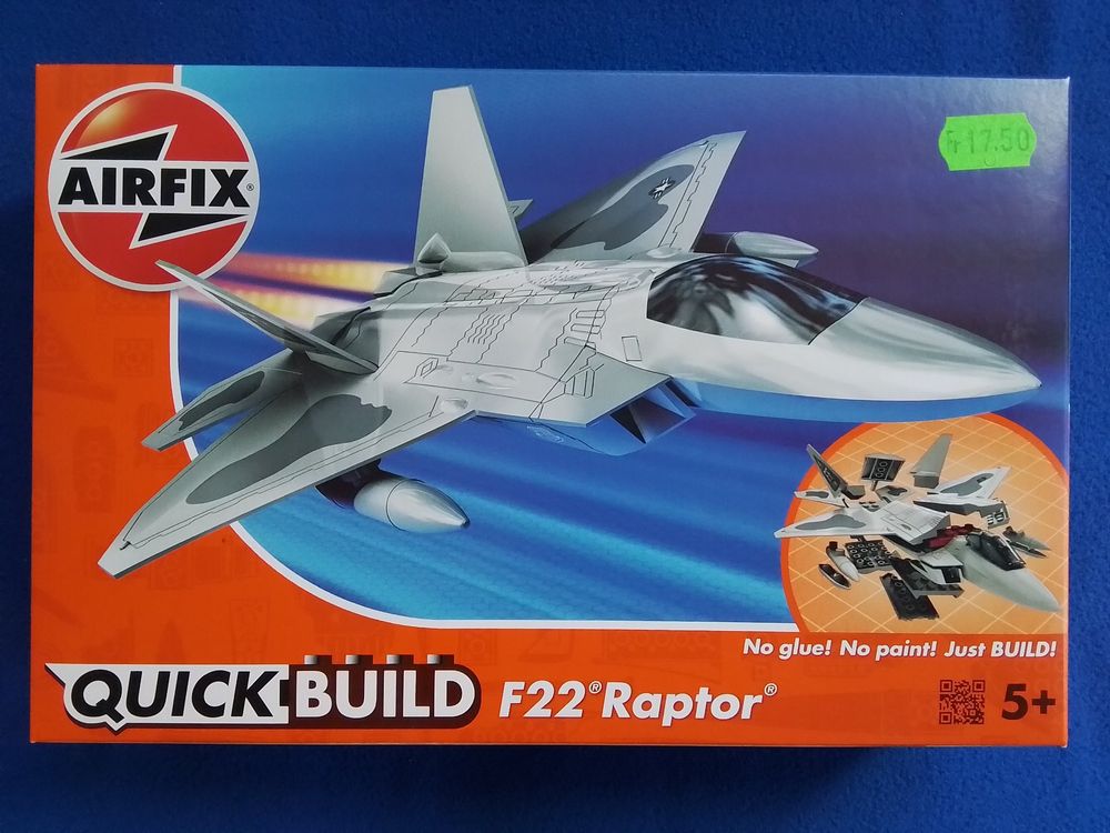 Airfix J6005 F22 Raptor QuickBuild Bausatz Lego kompatibel (Neu und ...