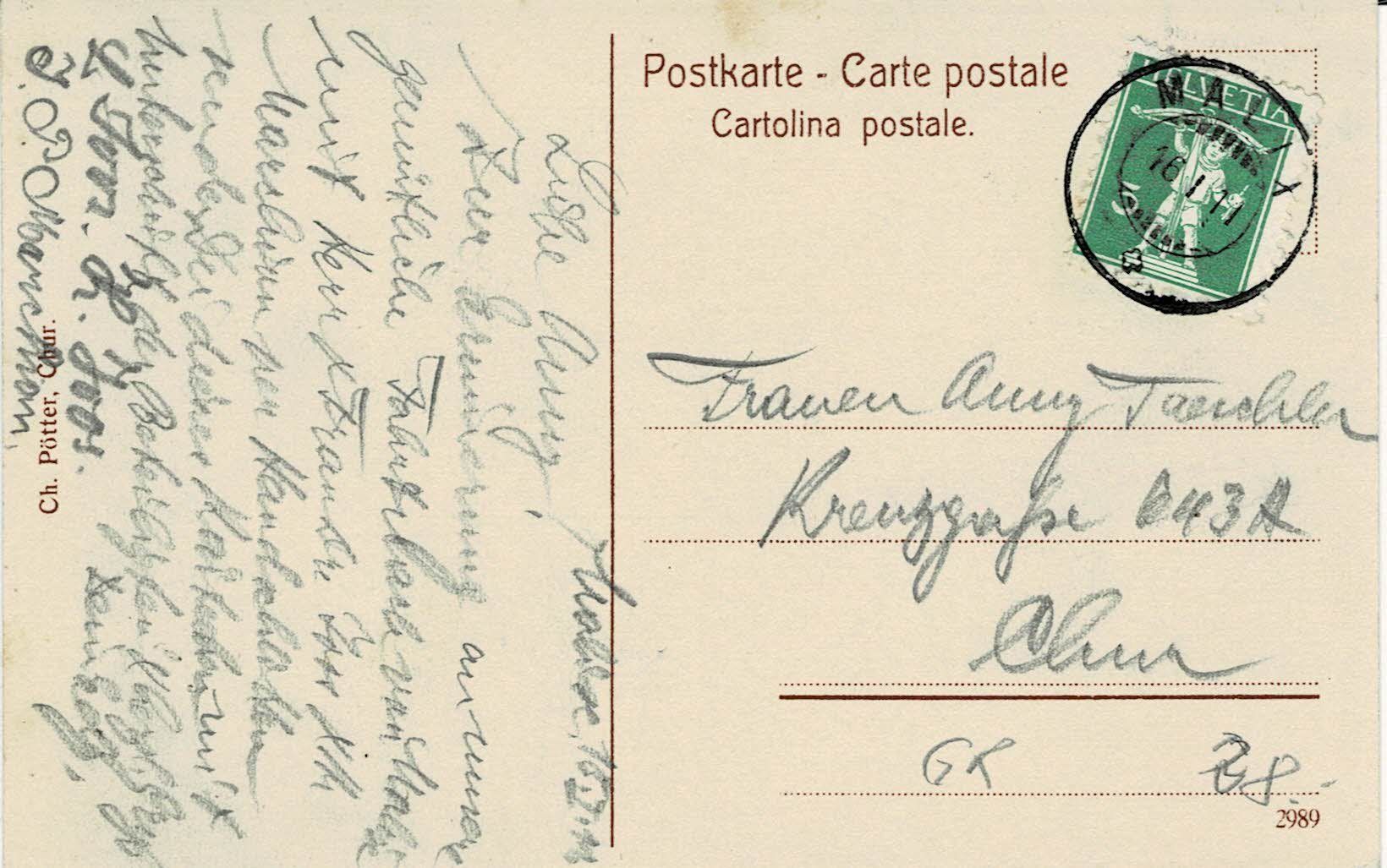 Gruss aus MALIX Churwalden GR sehr schöne Mehrbildkarte 1911 (Gebraucht ...