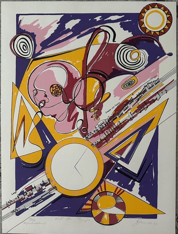 POP-ART KÜNSTLER ? UNLESERLICH SIGNIERT ORIGINAL SERIGRAPHIE (Gebraucht) in Gersau für CHF 55 ...