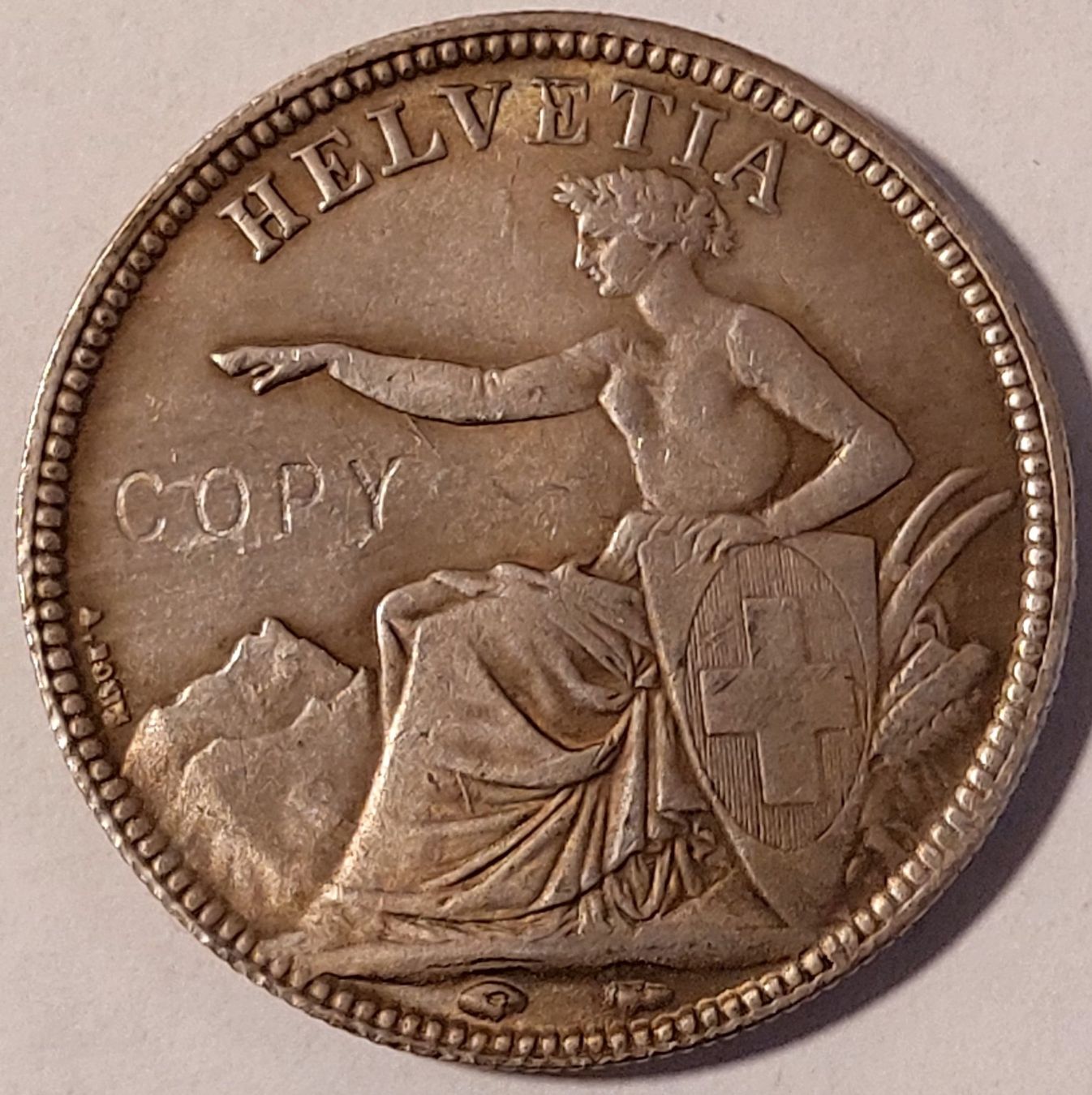 5 Franken 1850 (Replica) dunkle Ausführung (Gebraucht) in Arch für CHF 8 – mit Lieferung auf ...