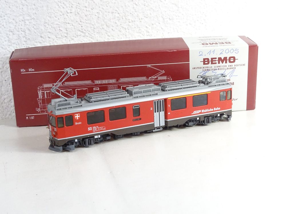 Bemo 1269 102 Triebwagen ABe4/4 Brusio 52, Rot, H0m, OVP (Gebraucht) in ...
