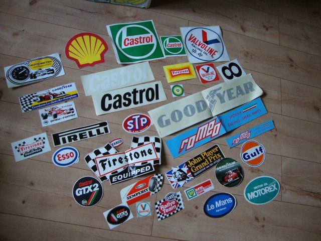 70er Jahre Formel 1 / Racing Abziehbiler Aufkleber Sammlung (Neu ...