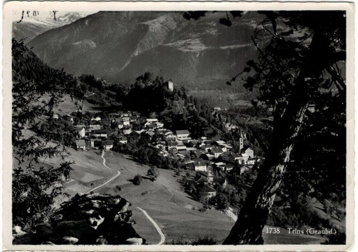 Trins Trin GR Flugaufnahme Nr.1738 , 1950 (Gebraucht) in Solothurn für ...