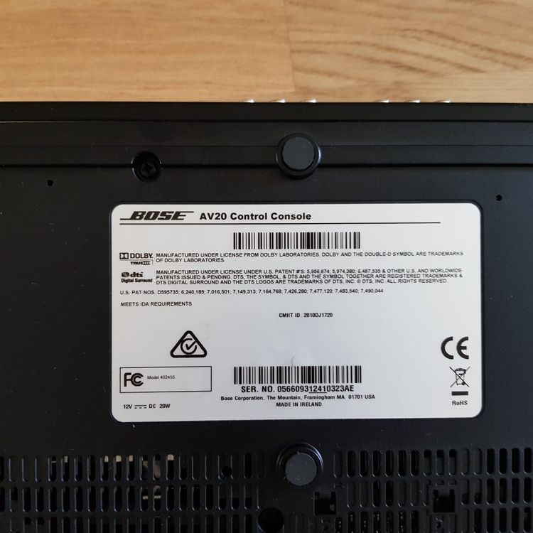 Bose AV20 Control Console Lifestyle T20, T1 mit Ferbedienung (Gebraucht ...