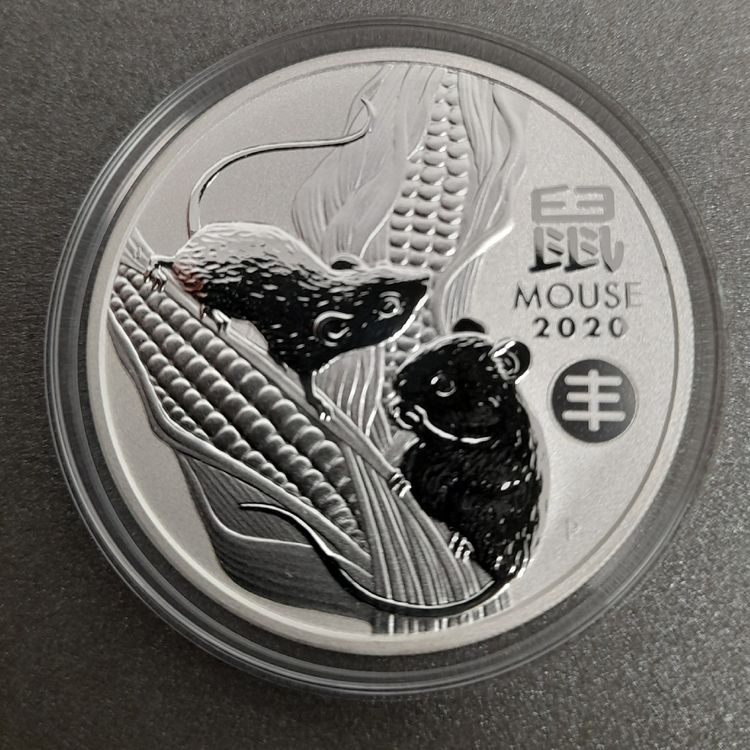 1 oz Silber Lunar III Jahr der Maus 2020 Privy Mark Harvest | Kaufen ...
