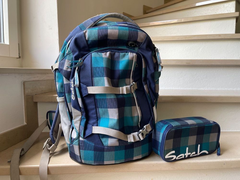 Schulrucksack Satch mit Etui. Ergonomisch top, viele Taschen (Gebraucht ...