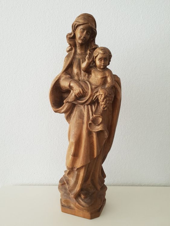 Madonna/Maria mit Kind Holz Schnitzerei (Gebraucht) in Ostermundigen für CHF 99 – mit Lieferung ...