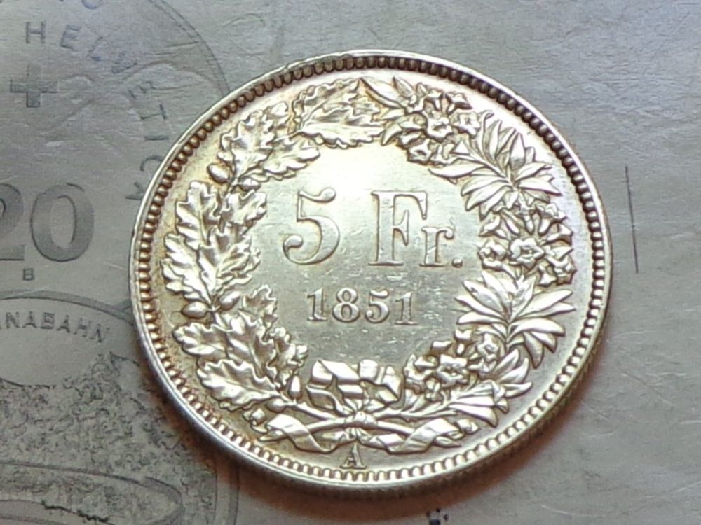 5 Fr.1851(A) VZ / Superbe pièce - Rare (Gebraucht) in Pully für CHF 245 – mit Lieferung auf ...