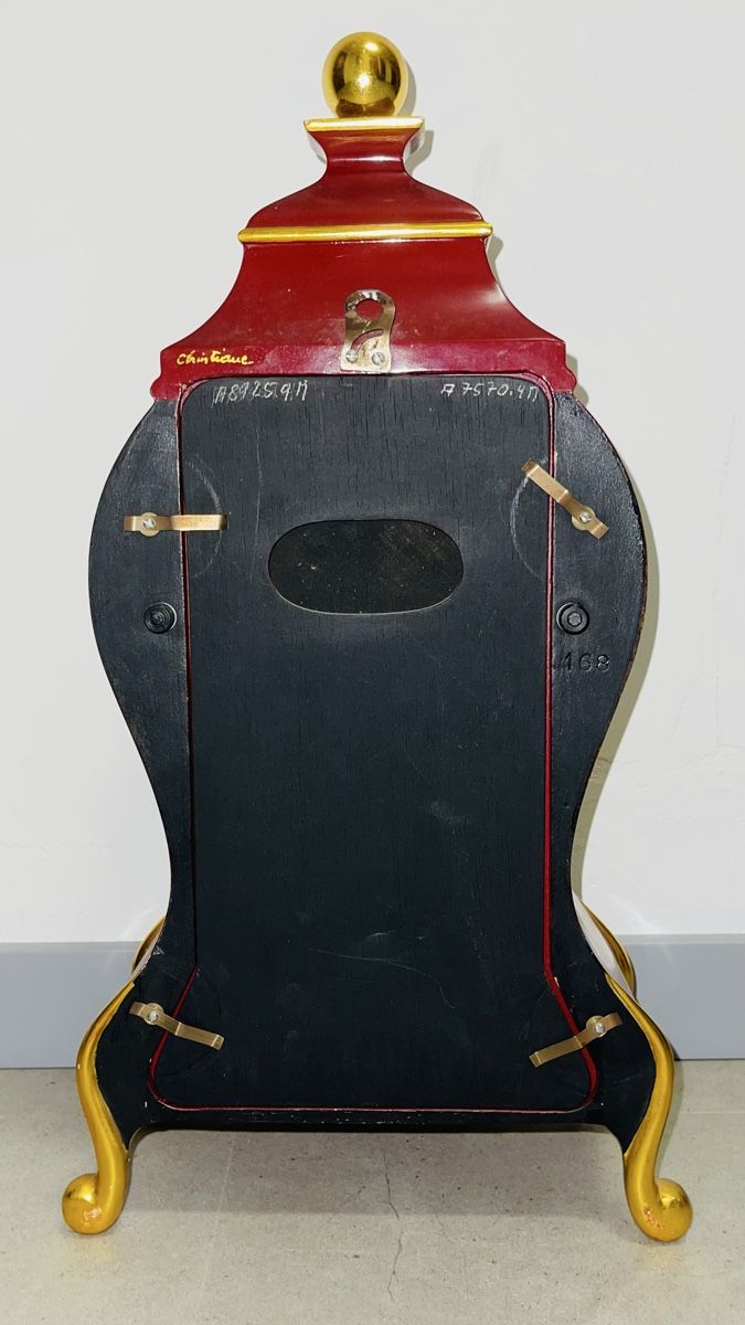 Antike Cheminée Uhr, La Châtelaine, Weinrot/Gold, Top! (Gebraucht) in ...