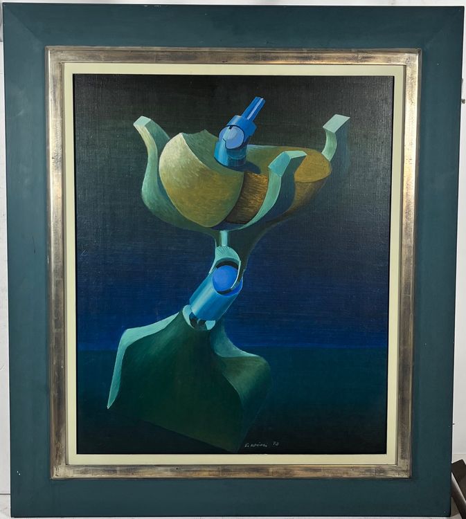 70.er Jahre Intressante Grosse Gemälde, Unl. Signiert | Kaufen auf Ricardo