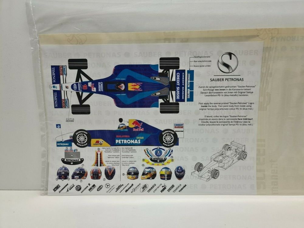 Tamiya Carson Sauber Petronas C22 2003 F1 69192 F201 Chassis (Neu ...