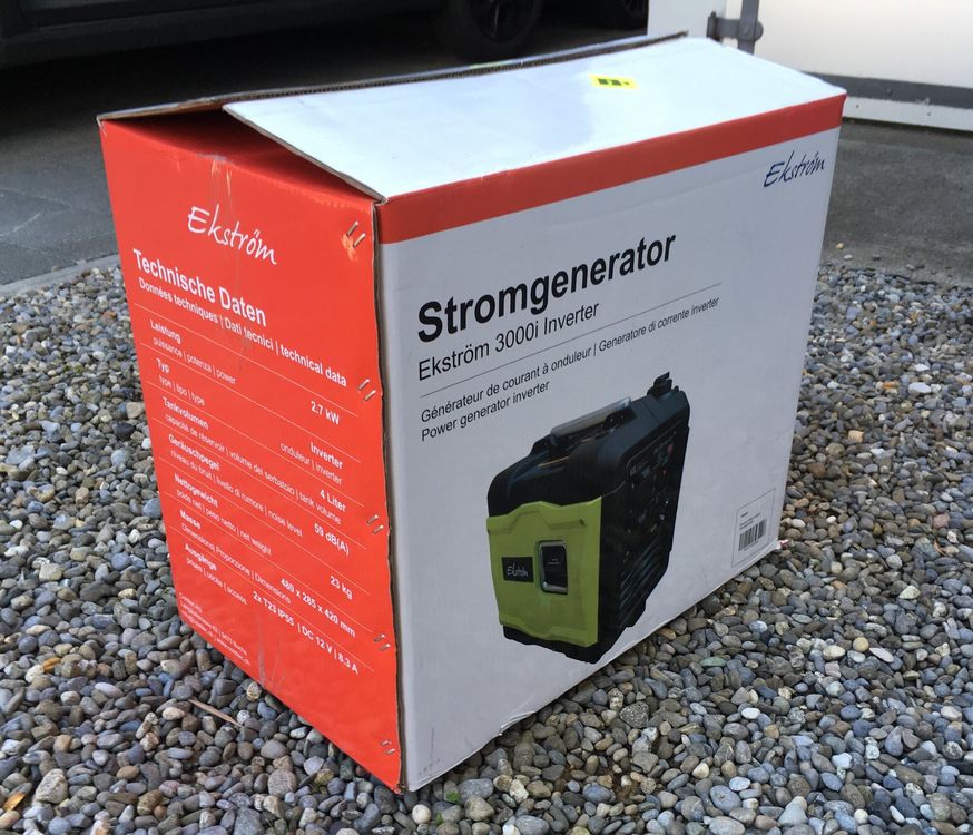 Stromgenerator, Benzin, EKSTRÖM Inverter 3000i, NEU (Neu (gemäss ...
