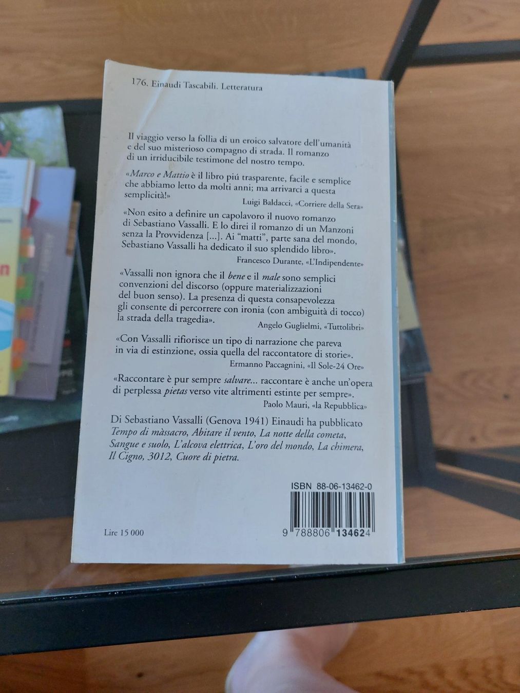 Livre roman "Marco e Mattio" de Sebastiano Vassalli (D'occasion) à ...