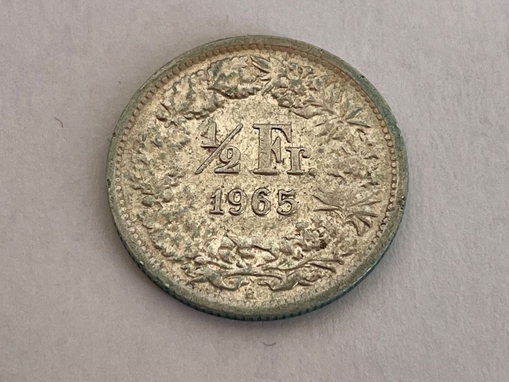 Superbe pièce ½ Fr HELVETIA 1965 en Argent | Kaufen auf Ricardo