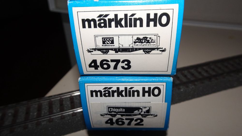 Märklin H0 4672+4673 Sonderserien DB Containerwagen TOP (Neu (gemäss ...