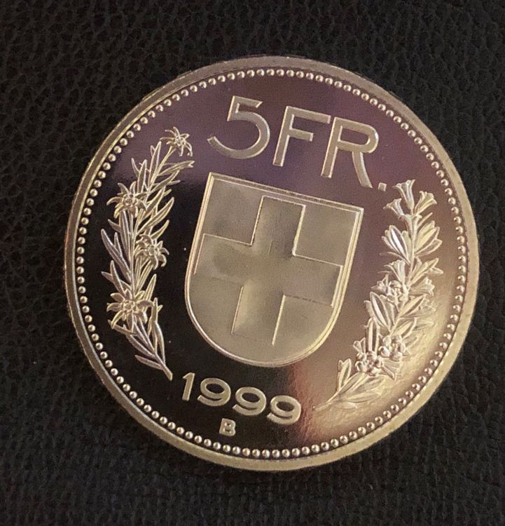 5 FRS 1999 FDC/STGL (Neu (gemäss Beschreibung)) in Porrentruy für CHF 11 – mit Lieferung auf ...