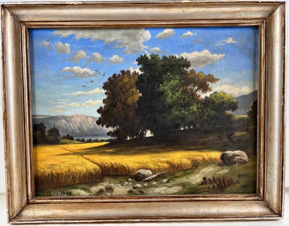 Landschaft Gemälde von H. Weber (Gebraucht) in Neuhausen am Rheinfall für CHF 10 – mit Lieferung ...