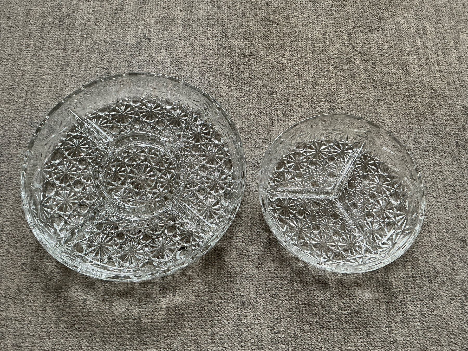 Kristall Servierschalen Set, 2-teilig, Top Zustand! (Gebraucht) in Jona ...