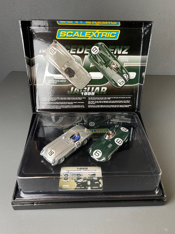 Scalextric C3058A 1955 Mercedes-Benz 300 SLR / Jaguar D-Type (Neu ...