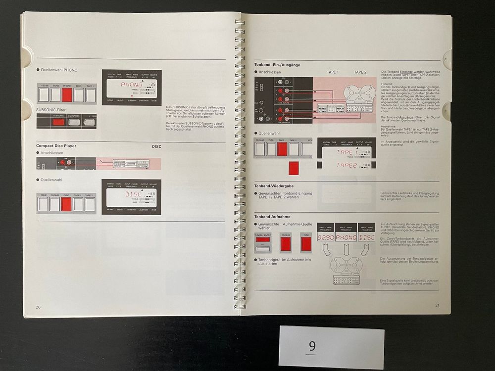 REVOX Original Bedienungsanleitung Tuner Vorverstärker B286 (Gebraucht) in Oftringen für CHF 30 ...