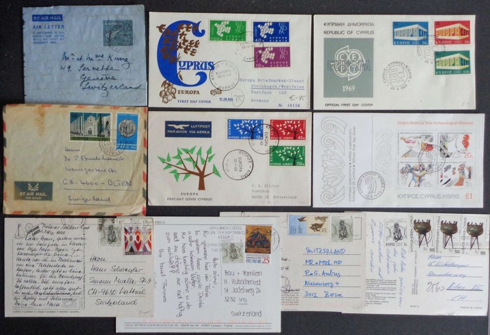 CYPRUS - KIBRIS - ΚΥΠΡOΣ: 10 Belege aus 1954–1998 | Kaufen auf Ricardo