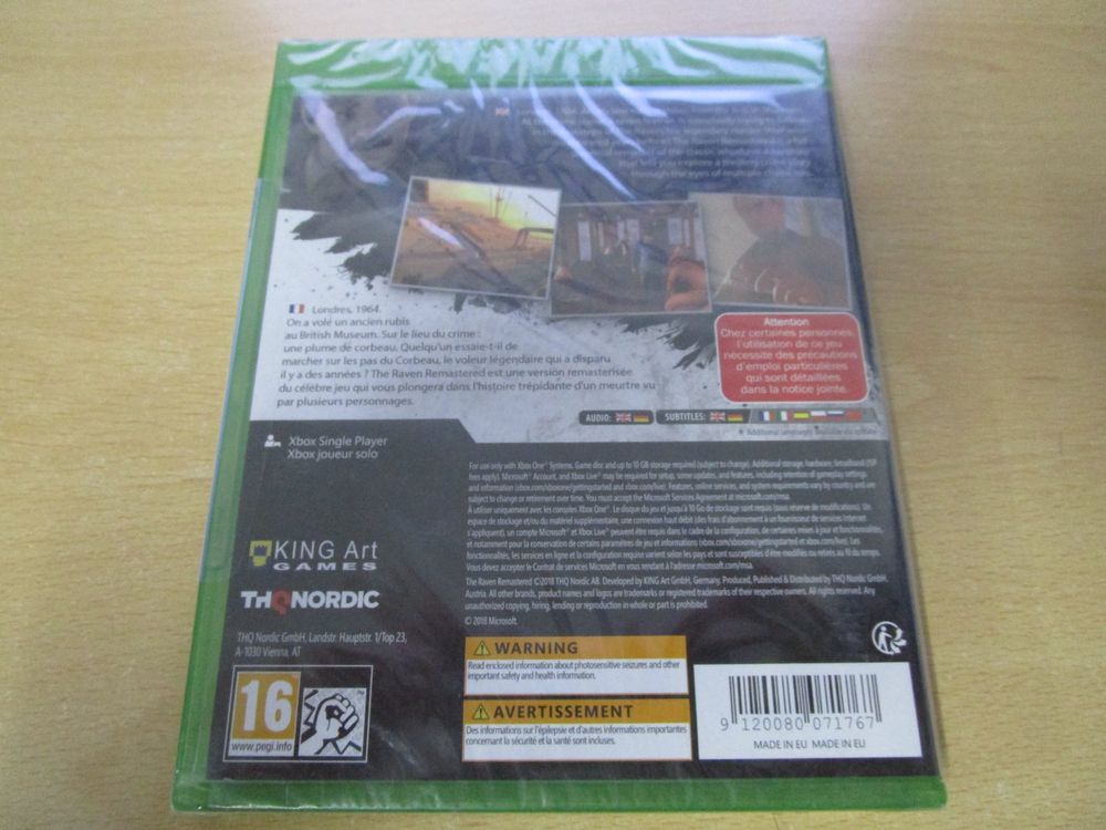 The Raven Remastered F Xbox One Neuware X1 XBOXONE (Neu und ...