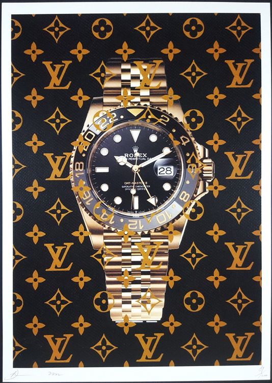 Death NYC Graffiti Pop Art Druck " Vuitton Rolex GMT Master (Neu ...