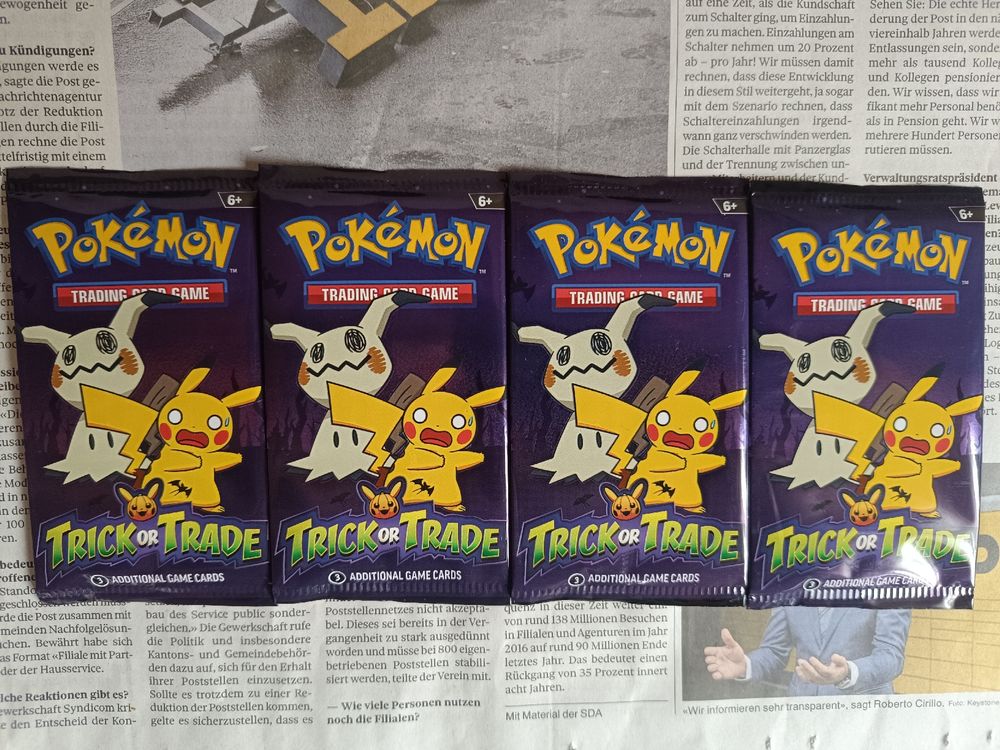 4 x Pokemon Halloween Mini Booster Bundle Set (inkl Holos) | Kaufen auf ...