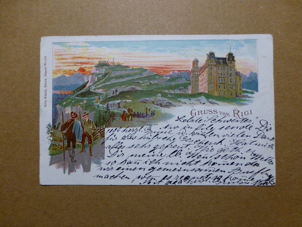 Gruss vom Rigi 1900 Litho | Kaufen auf Ricardo