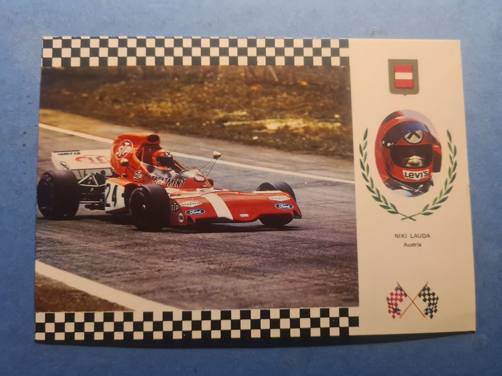 NIKI LAUDA MARCH 721-G CARTE POSTALE VINTAGE (D'occasion) à Bellevue ...