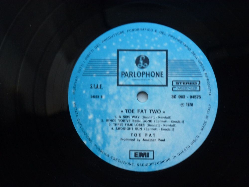 LP TOE FAT - TWO / ULTRA RARE ITALY PRS. 1970 (ex+) (Gebraucht) in Chur ...