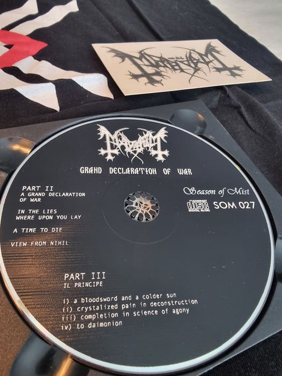 MAYHEM bundle , Signed CD, rare Vintage T-Shirt | Kaufen auf Ricardo